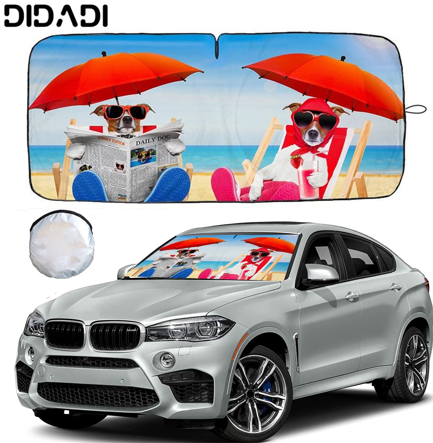 DiDaDi Cute Cartoon Flag Automotive Window Shades, Colorful - Walmart.com