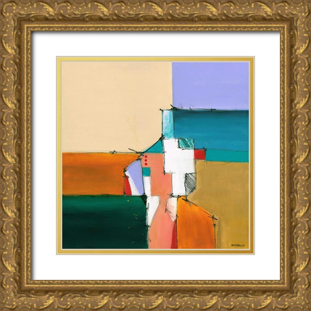 DiGiulio, Joe 12x12 Gold Ornate Wood Framed with Double Matting Museum ...