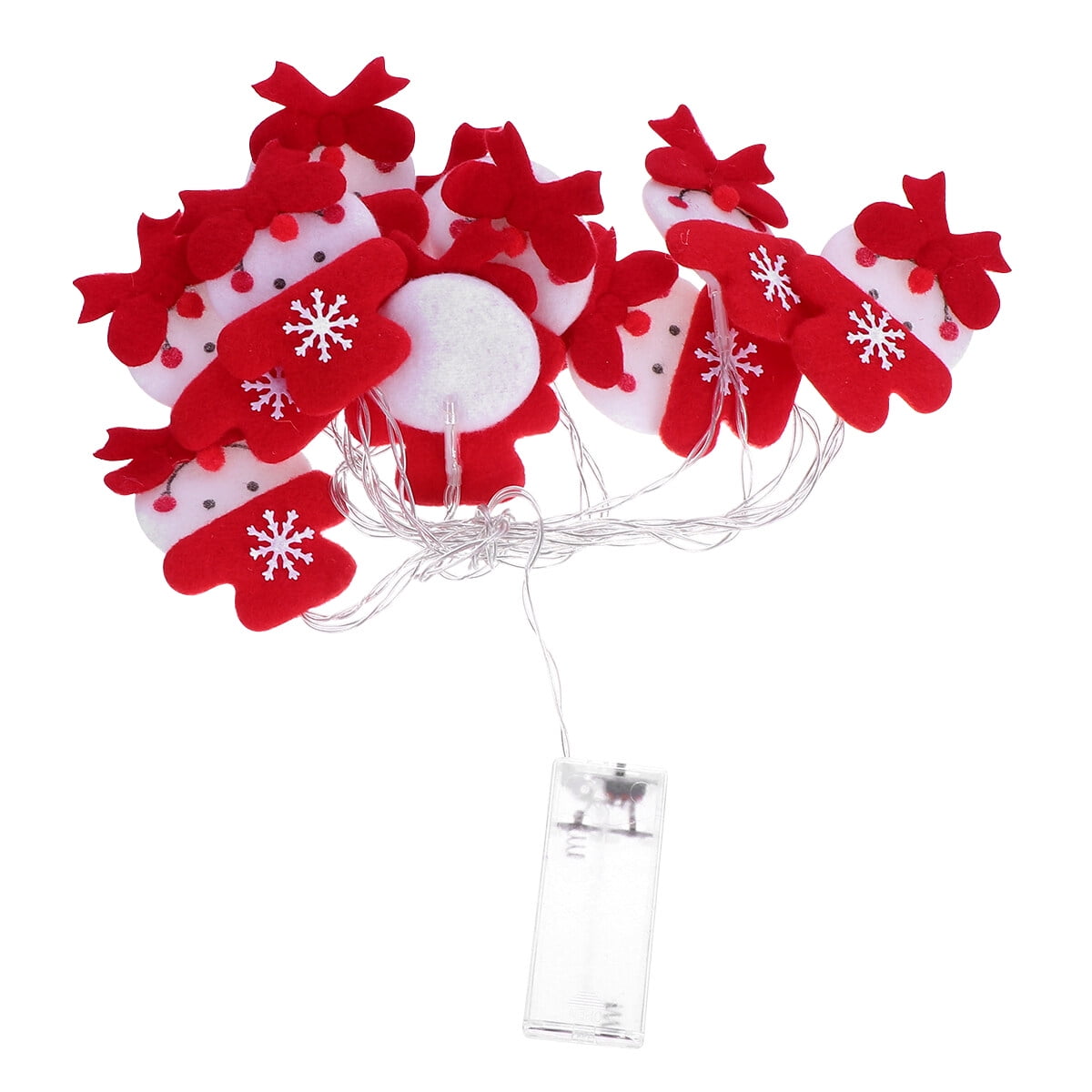 1 Pc 10 Lights Snowman Shape Design LED Decorative Lights String ...