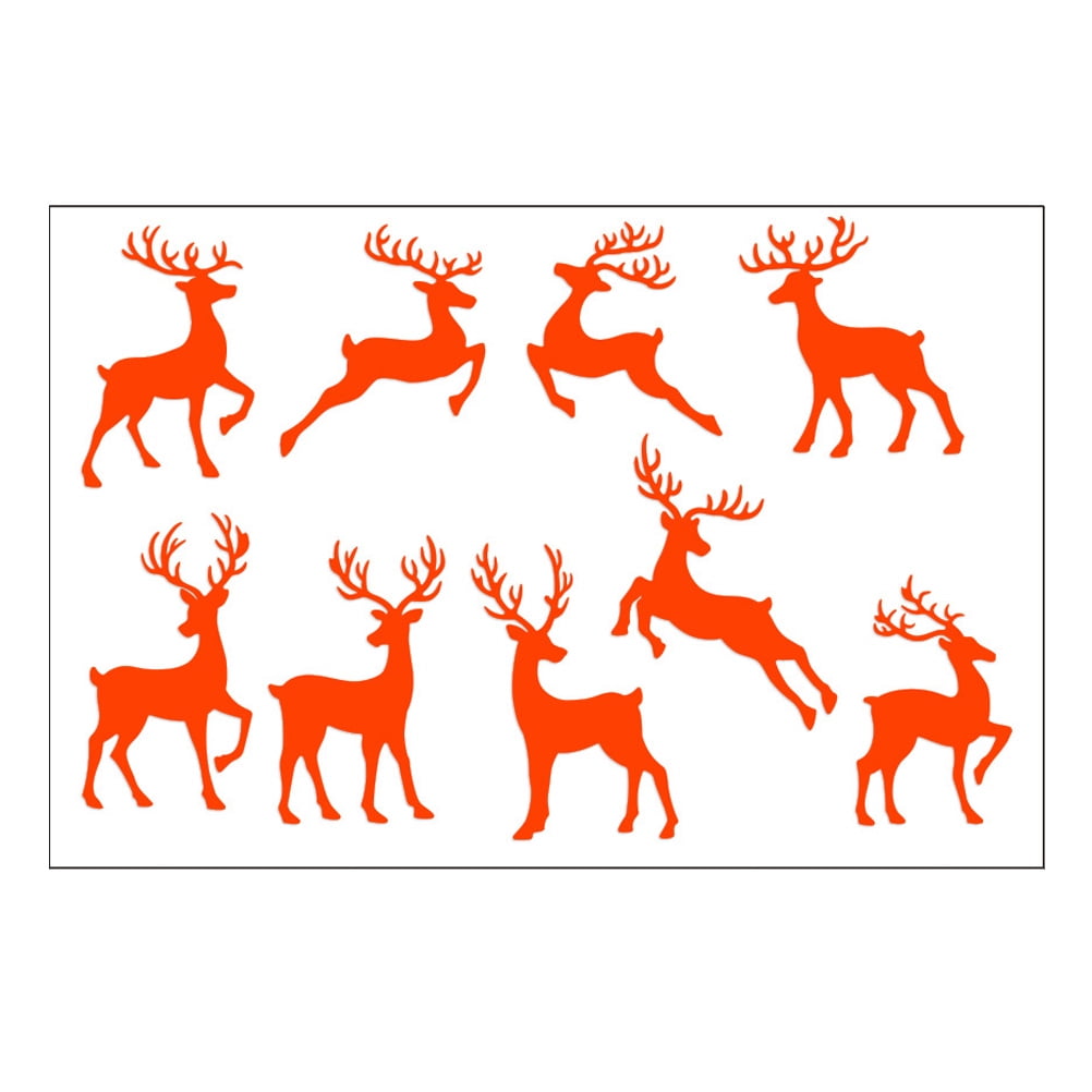 DiMaddie 1 Pc Creative Adorable Elk Pattern Window Sticker Glass Wall ...