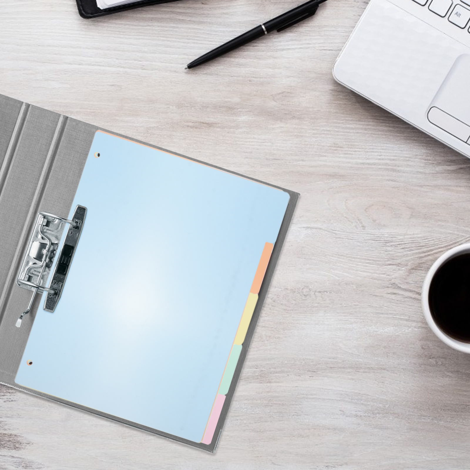 HEMOTON Pastel Binder Dividers for Notebook with Plastic and Paper ...