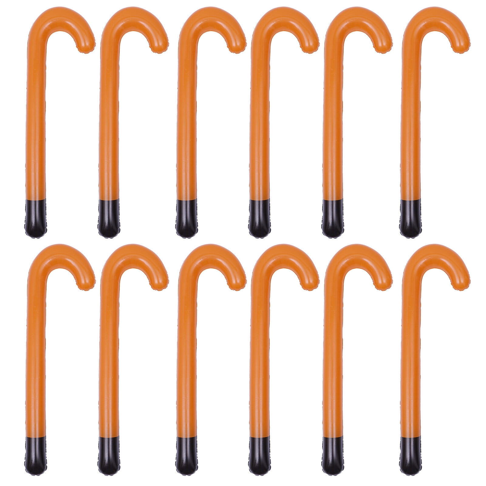 12Pcs Lovely PVC Canes Christmas Inflatable Walking Sticks Toys Crutch ...