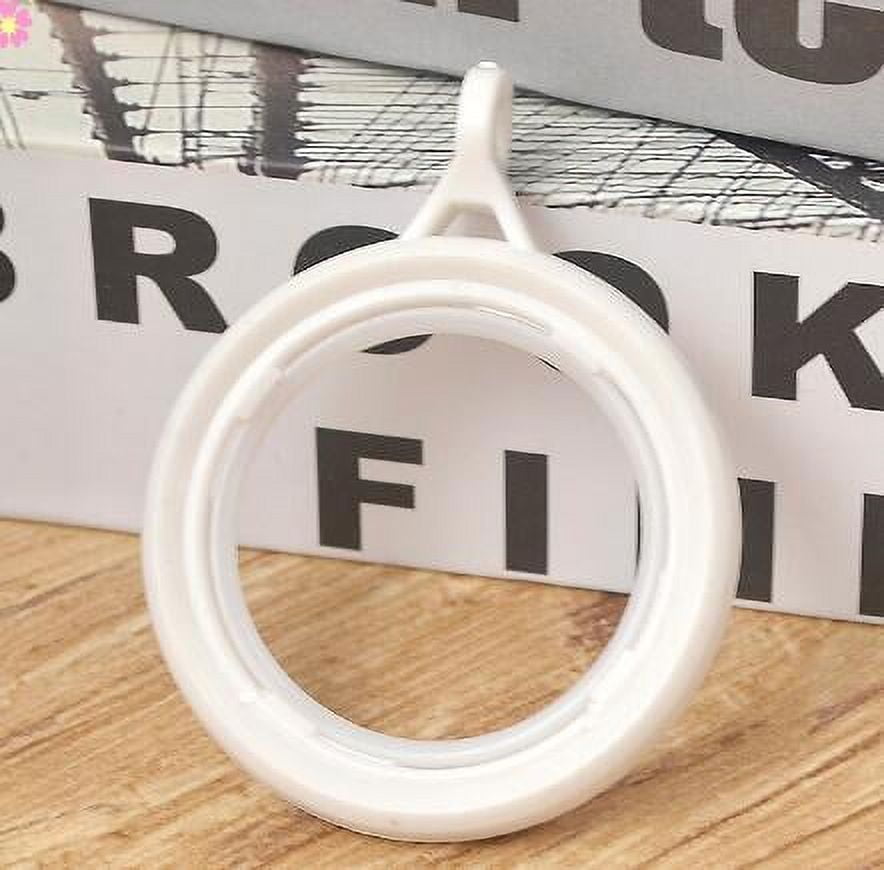 DiMaddie 12pcs Plastic Curtain Rings Curtain Hanging Rings Curtain ...