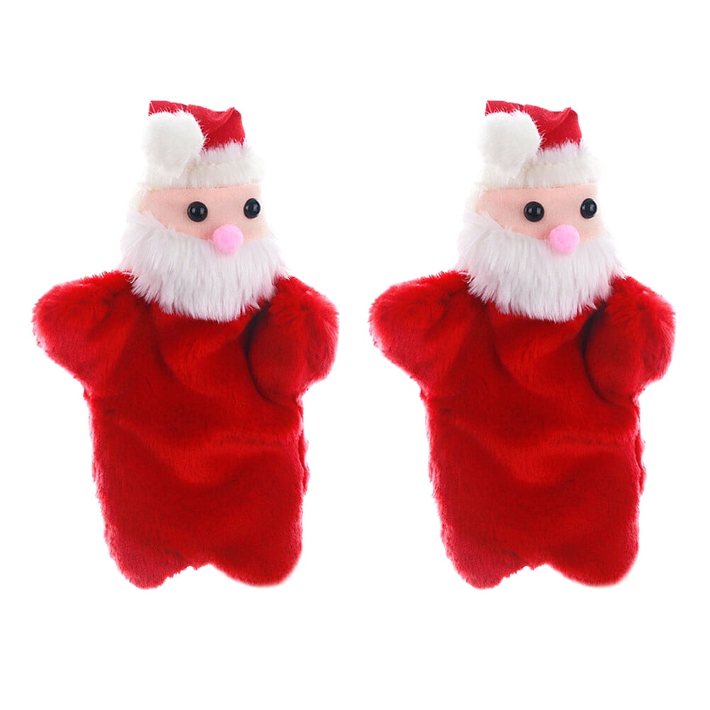 DiMaddie 2 Santa Hand Puppets for Kids - Christmas Theme - Walmart.com