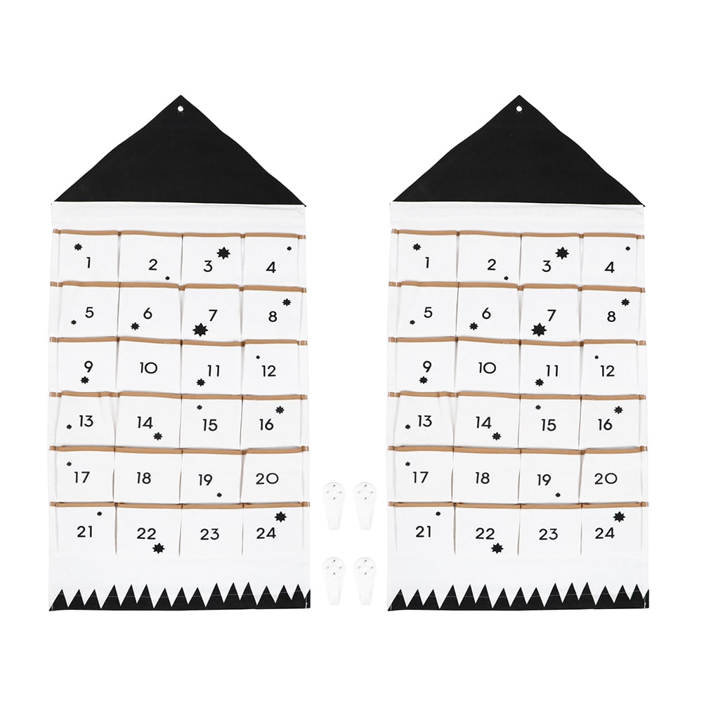 DiMaddie 2022 Wall Advent Calendar Bags: Reusable Christmas Countdown ...