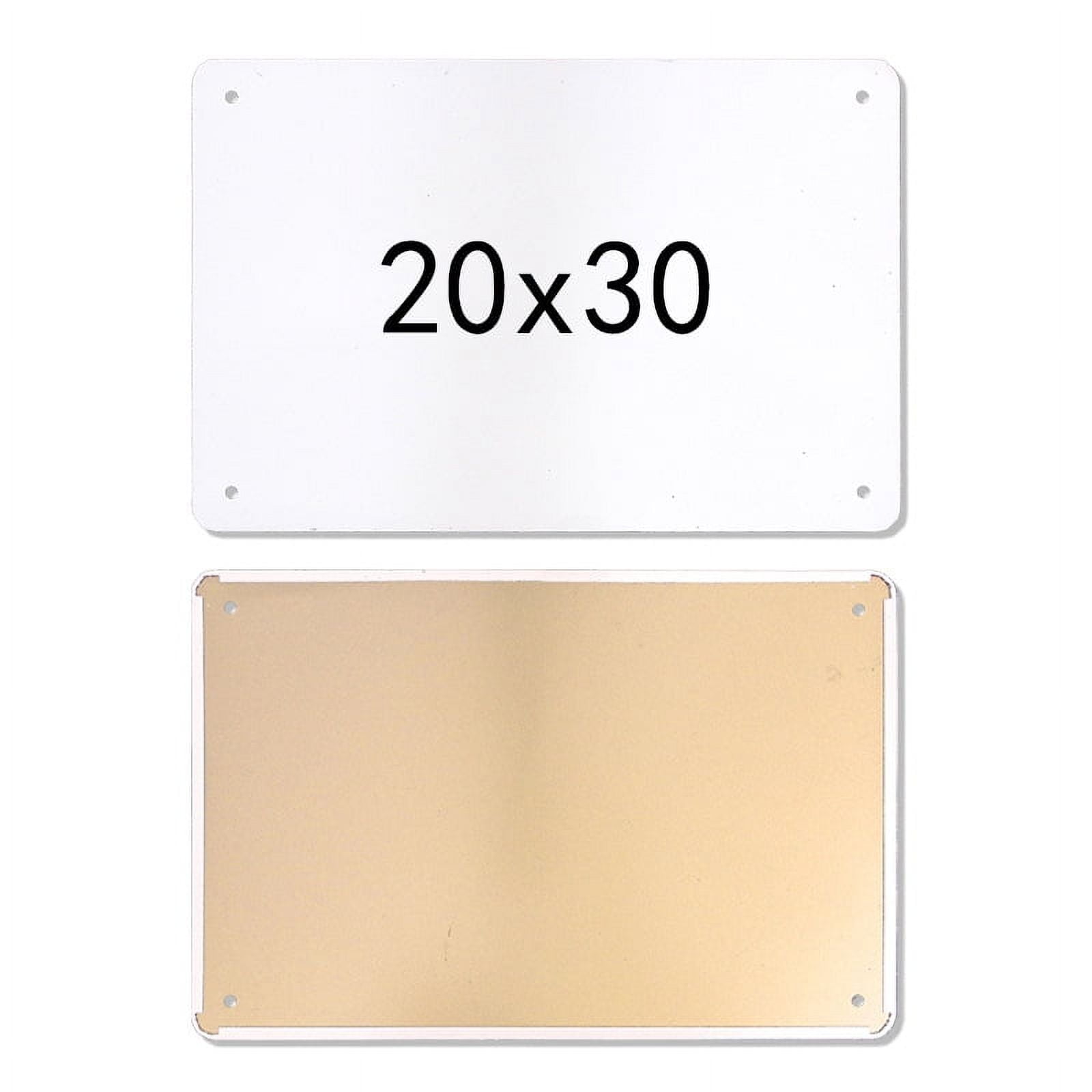 MYTAKEND 2pcs Blank Metal Signs for Sublimation for Storefronts Yards ...