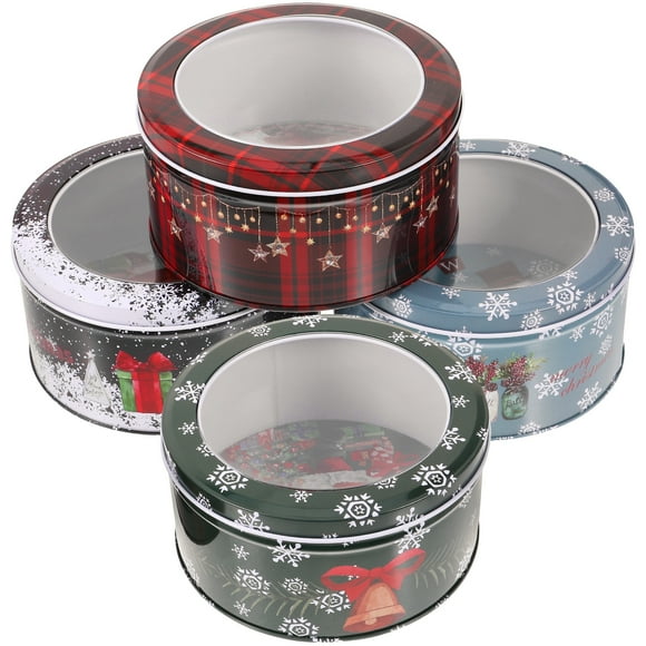 Christmas Cookie Tins With Lids