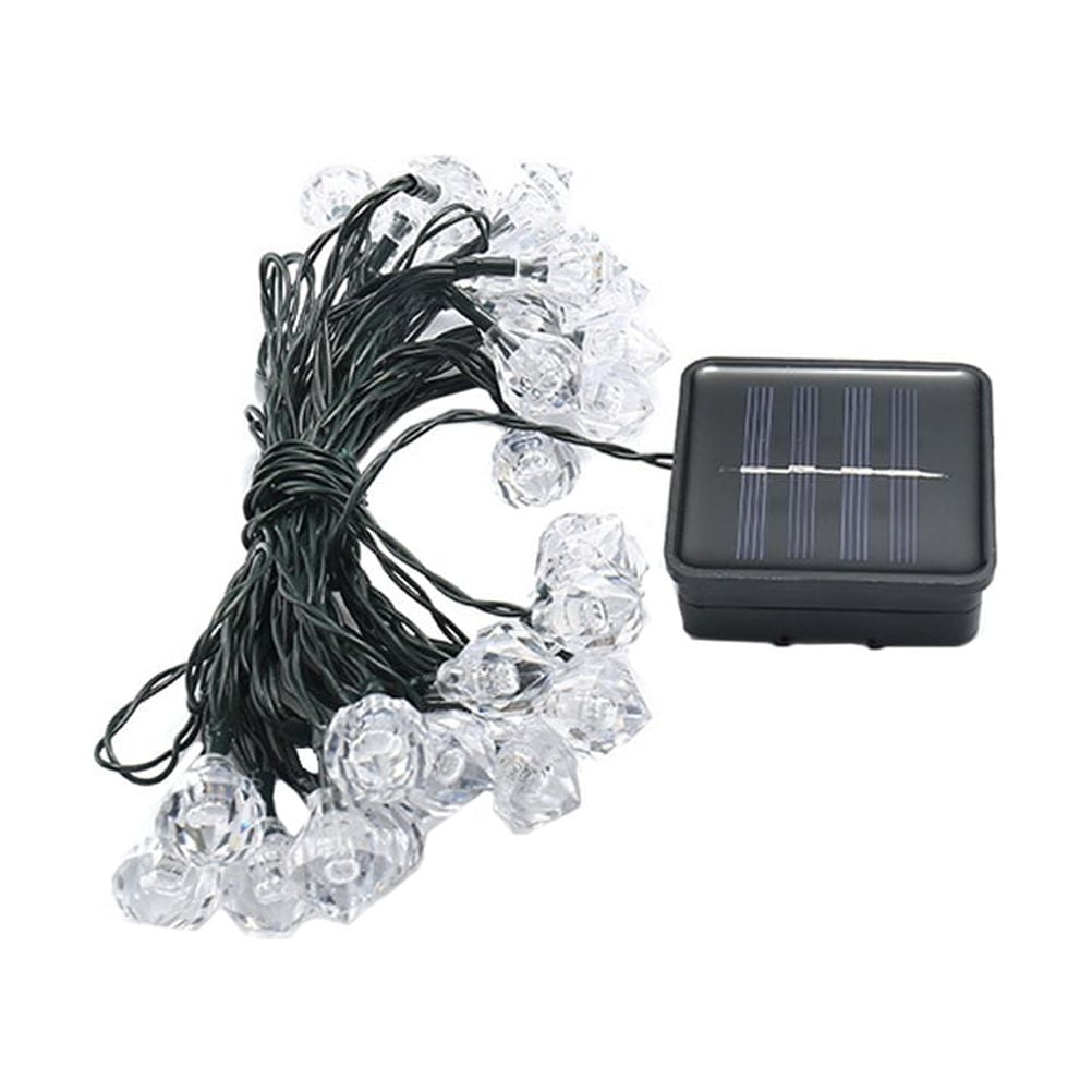 DiMaddie LED Diamond Shaped Multifunctional Solar Lamp String Christmas ...
