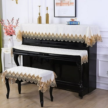 On-Stage Full Size 88-Key Keyboard Dust Cover with Bag, Plastic Cord ...