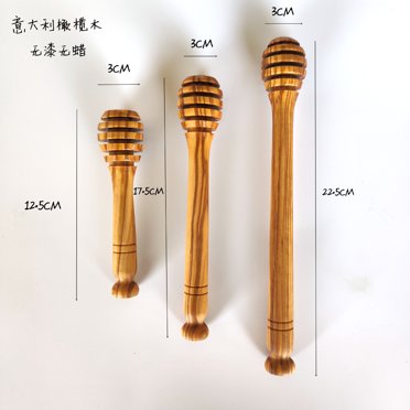 Lnrkai 48 Pack Wooden Honey Dipper Sticks, 4" Natural Beehive Stirrers ...