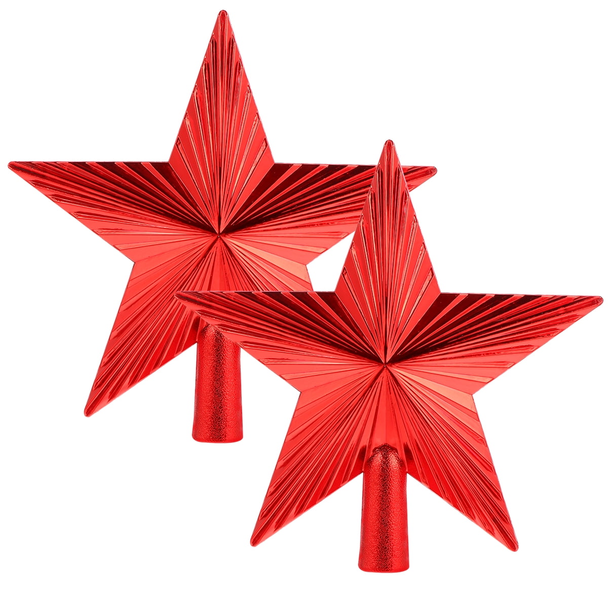 DiMaddie Xmas Star Topper Tipsy Topple Christmas Tree Decoration (Red ...