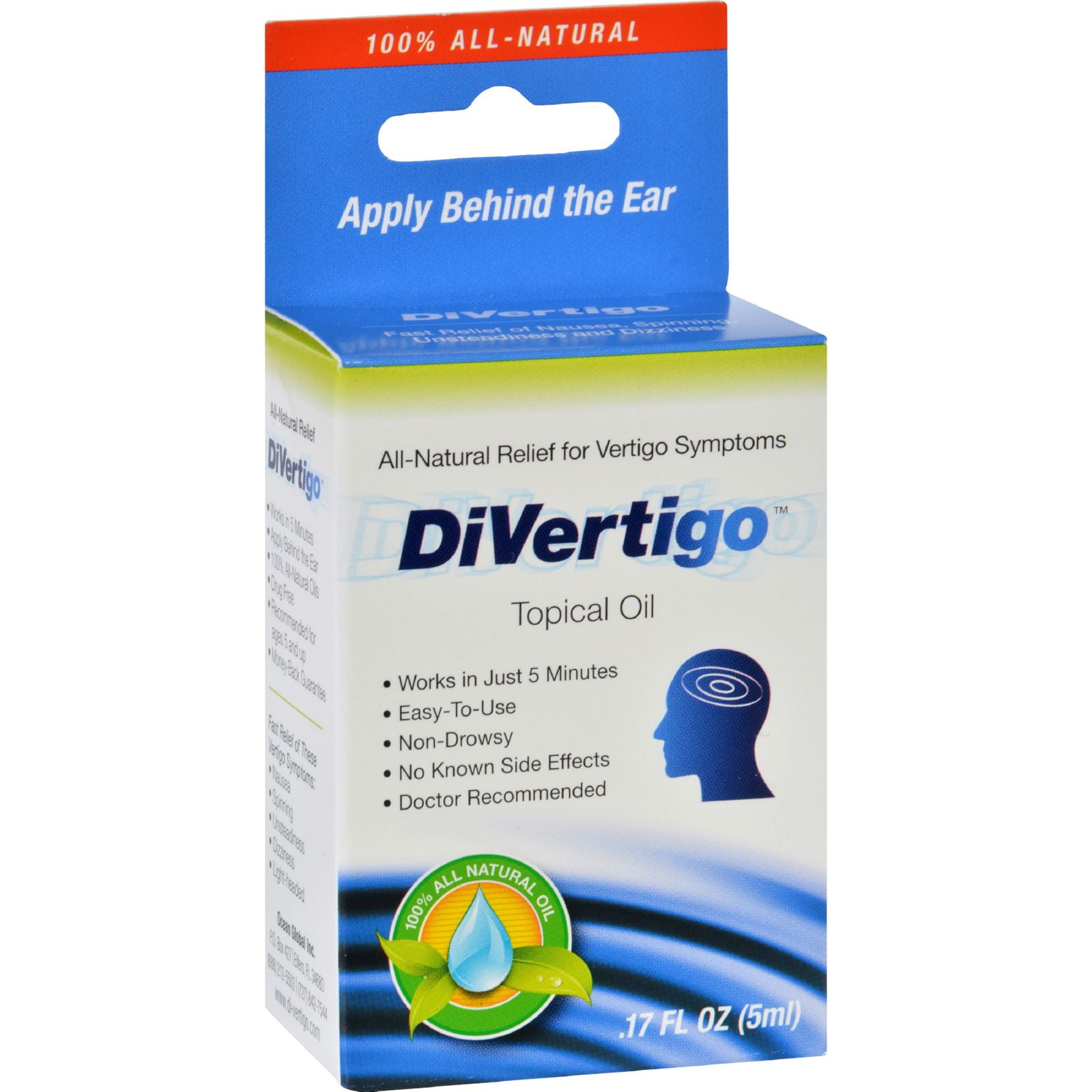 DiVertigo Vertigo Relief Liquid Drops, 5 ml, 40 Applications, Pack of 2 ...