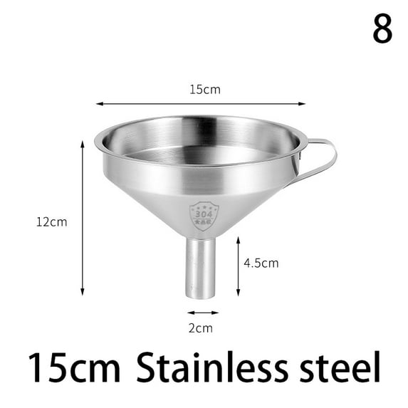 (Dia 15cm Stainless steel funnel) Nylon Filter Stainless Steel Funnel ...
