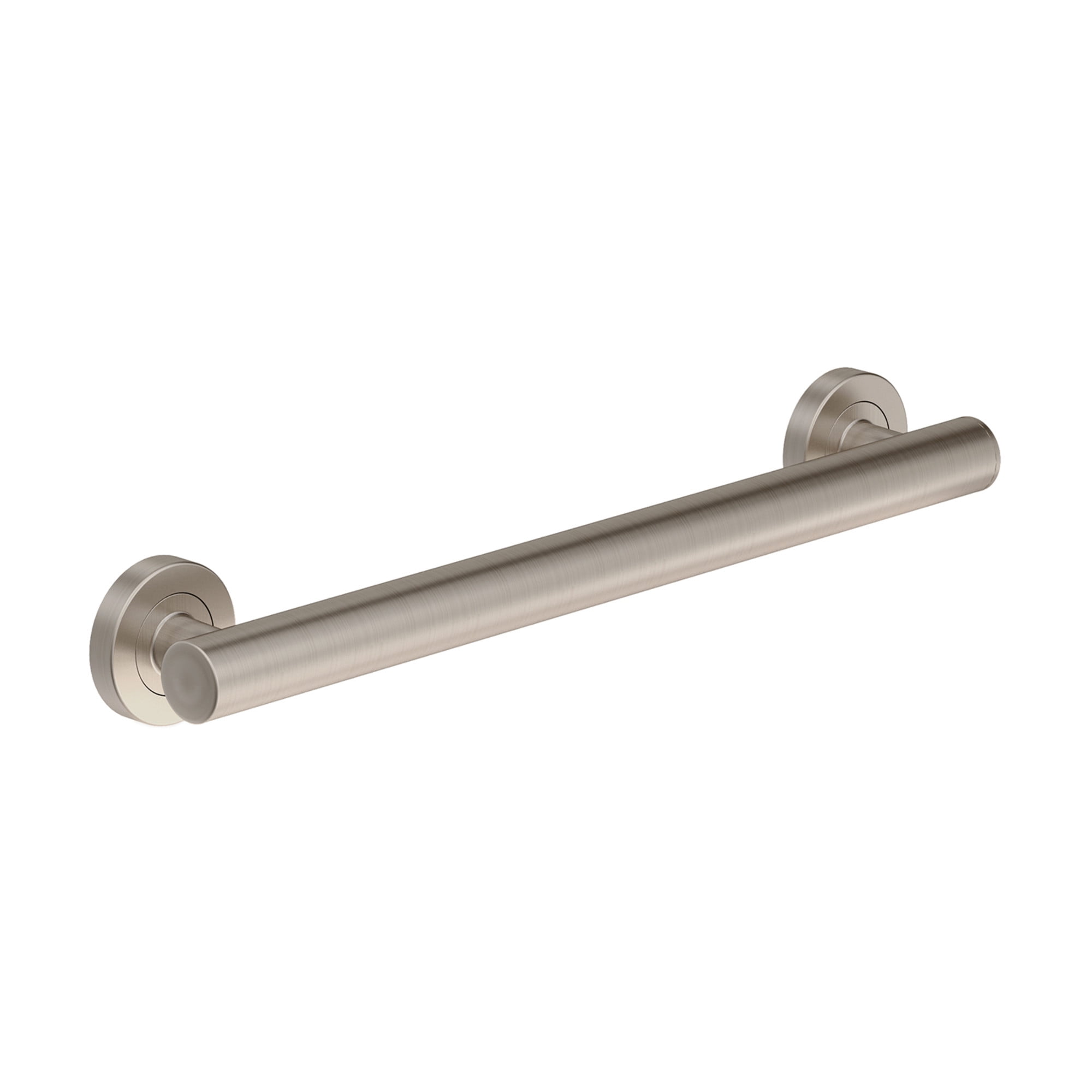 Dia 18 in. Wall-Mounted ADA Grab Bar in Satin Nickel - Walmart.com