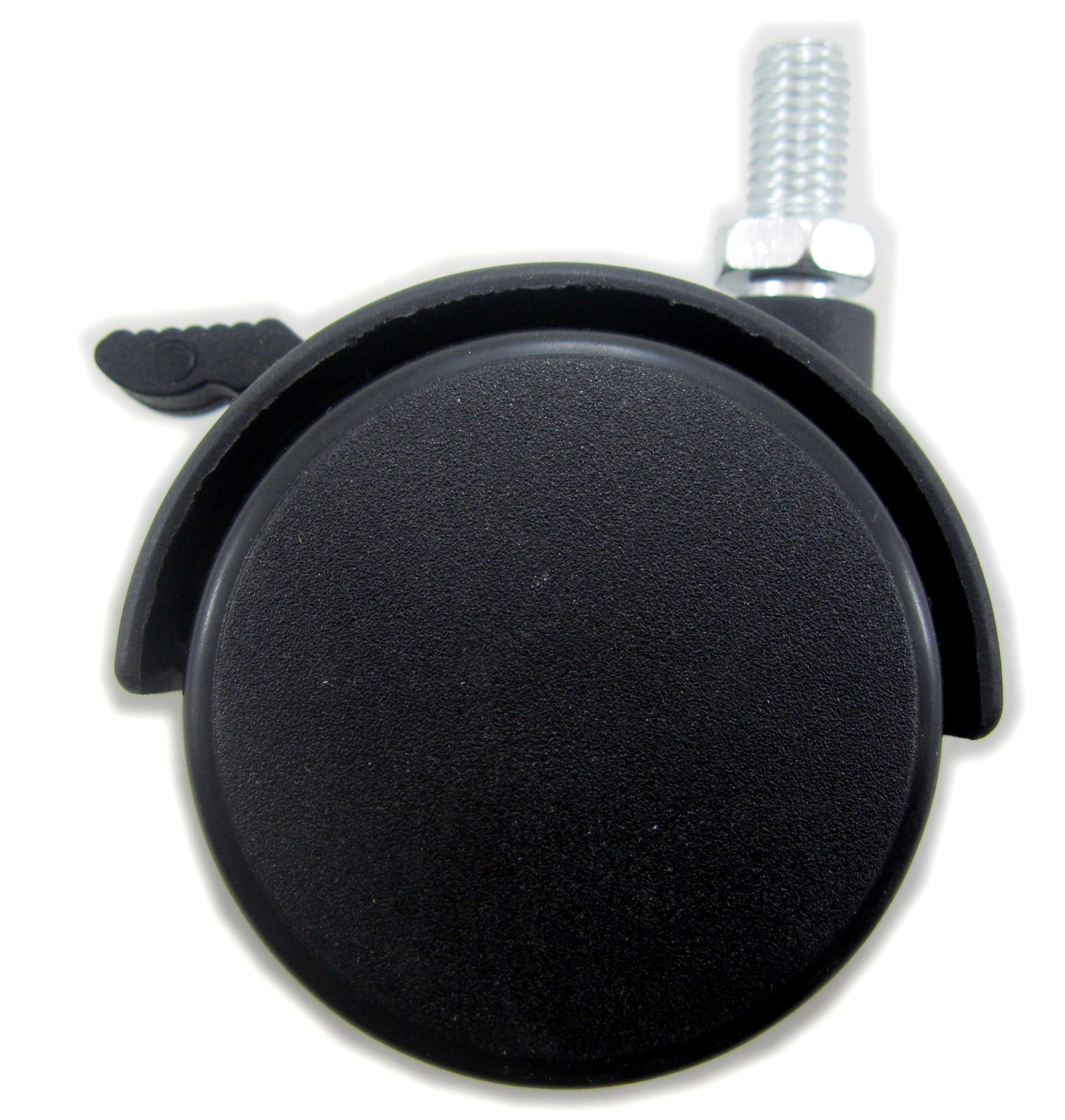 Dia 2 inches furniture swivel casters/wheel w/ threaded stem and brake ...