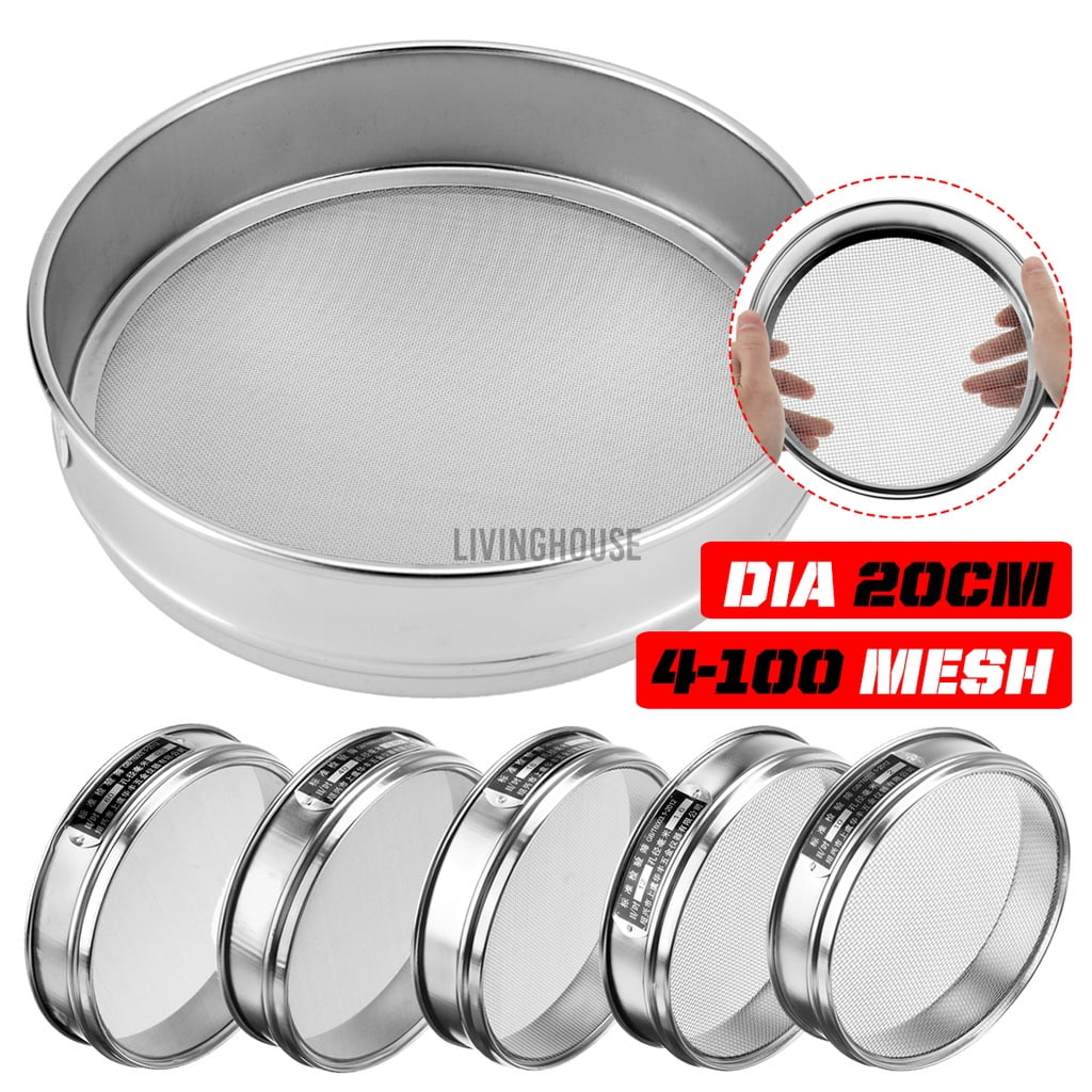 Dia 20cm 30 Mesh 4.75-0.15mm Aperture Lab Standard Test Sieve Stainless ...