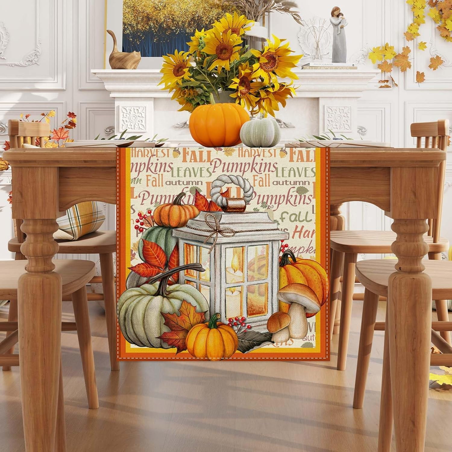 Dia De Los Muertos Table Runner Cinco de Mayo Rustic Linen Mexican ...