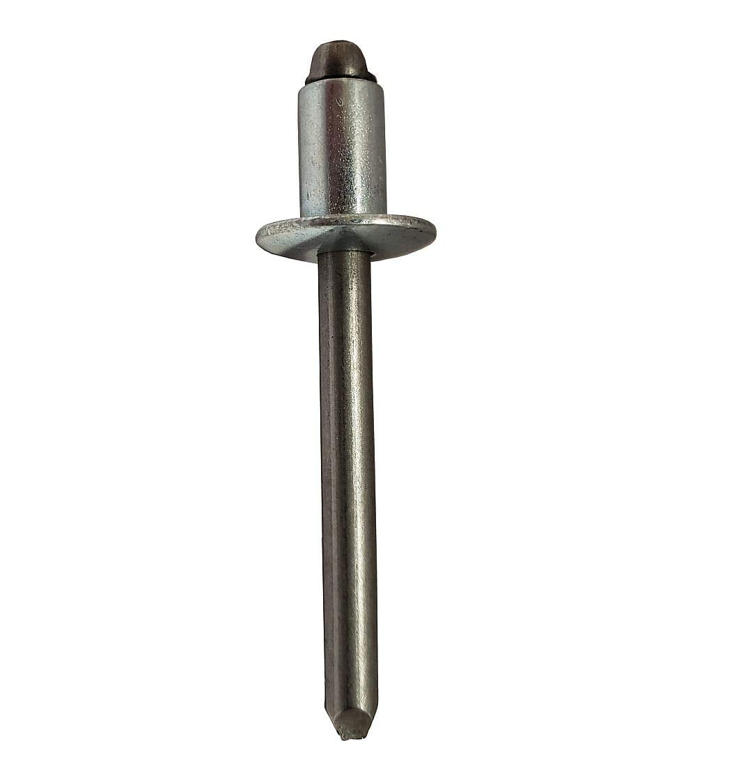 Dia. X 3/16 Steel Blind Rivet, Steel Mandrel, Dome Head, Plain Finish ...