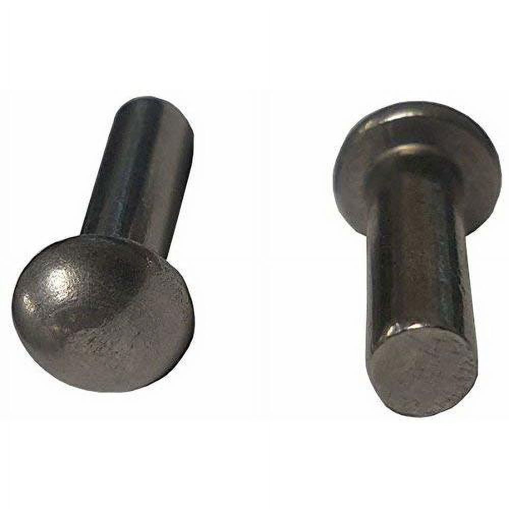 Dia. X Length Round Head Stainless Solid Steel Rivet, Plain Finish ...