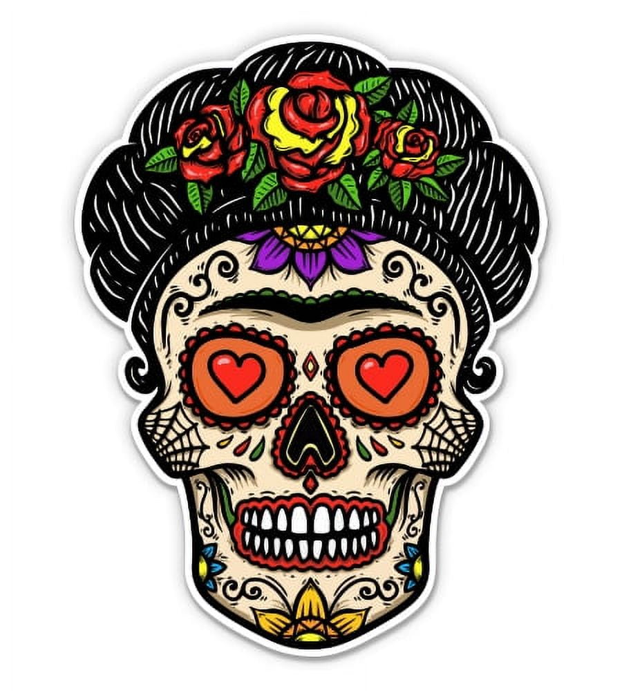 Dia de Los Muertos Mexican Culture - 5" Vinyl Sticker - For Car Laptop ...