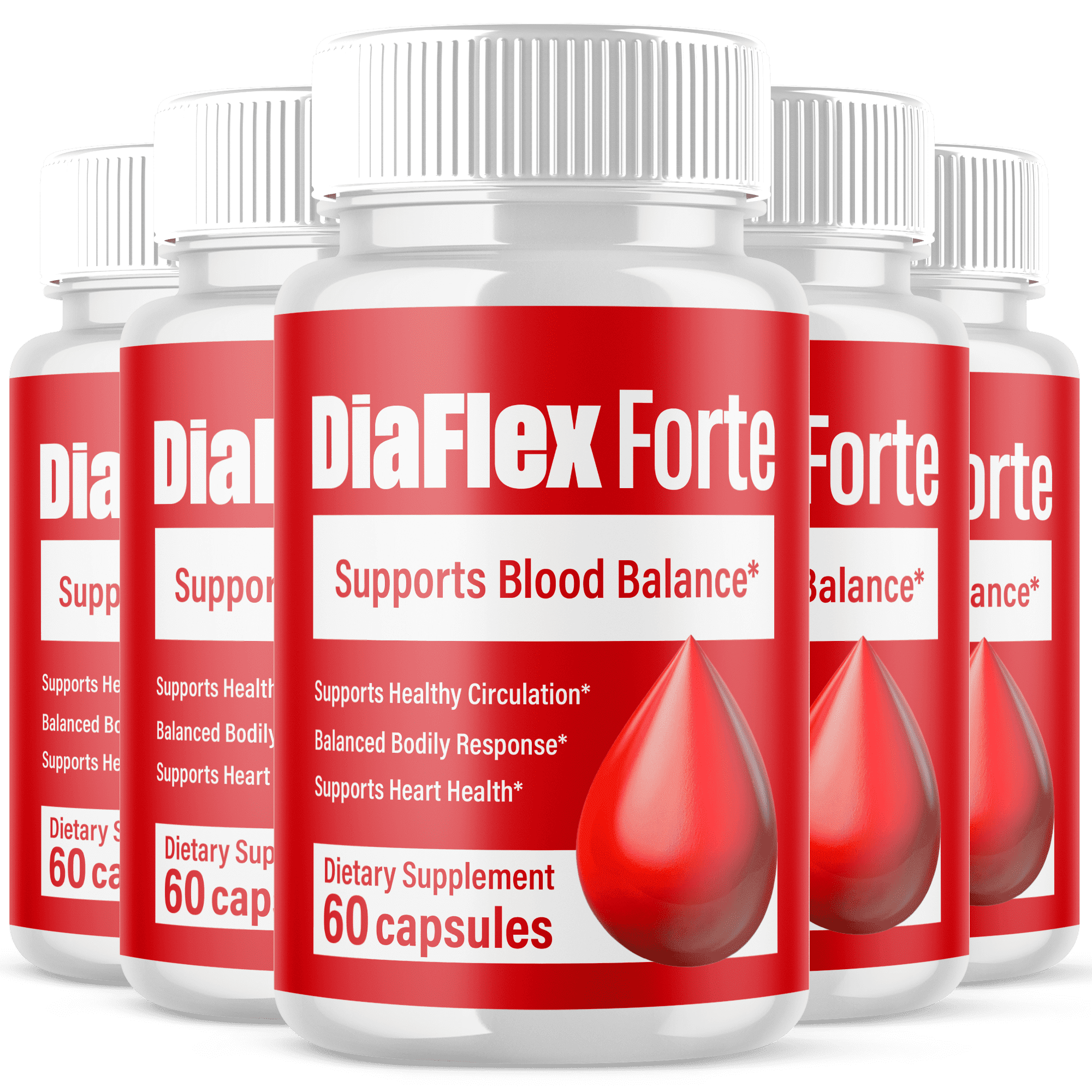 DiaFlex Forte Blood Support Pills Advanced Formula Vitamin Supplement ...