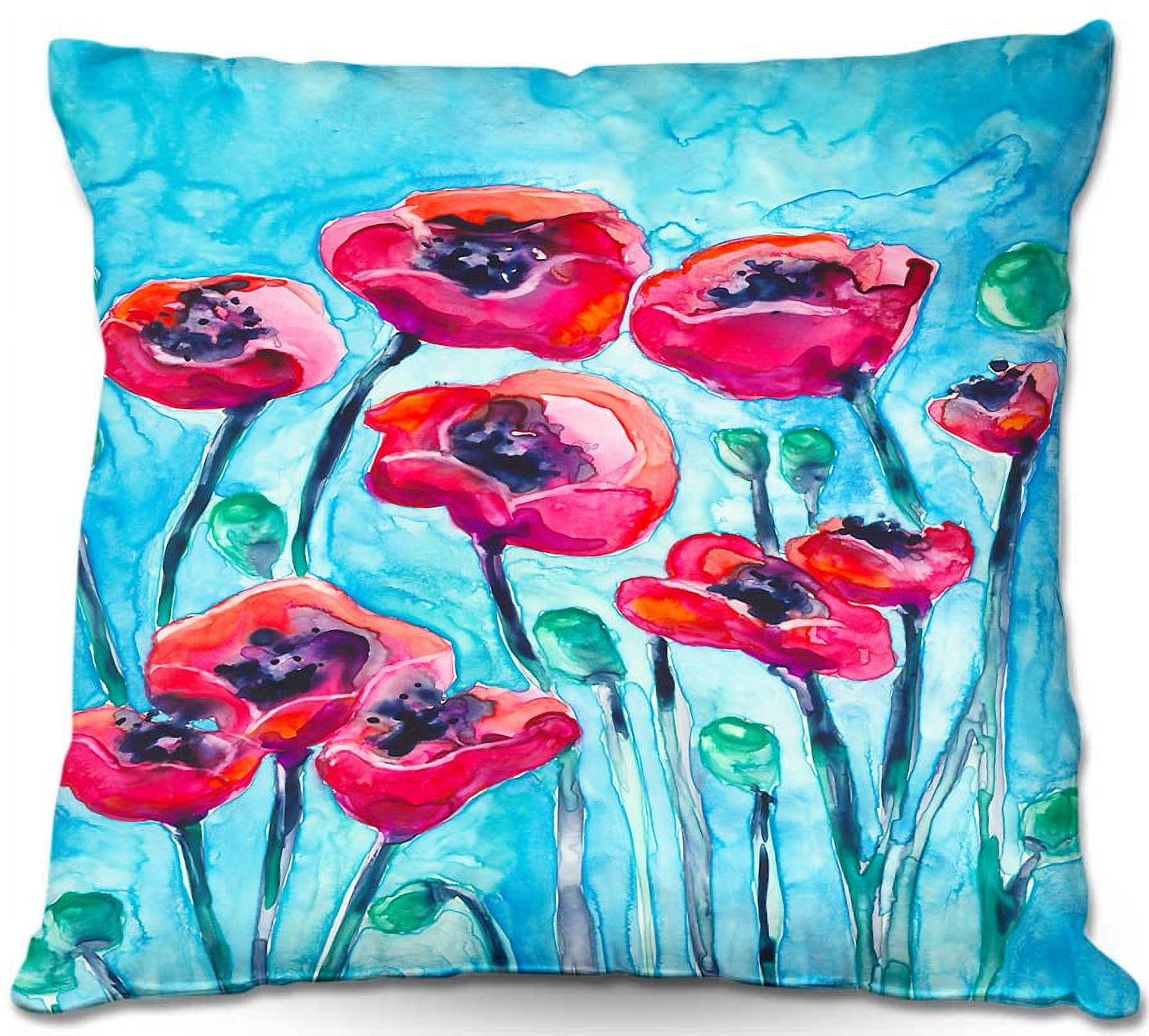 DiaNoche Designs Throw Pillows from Artist Brazen Design Studio - Poppy ...