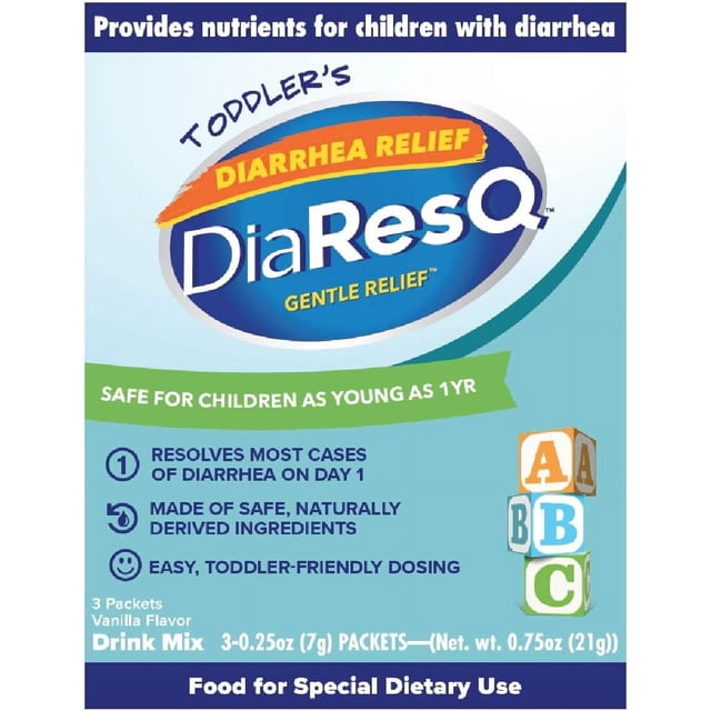 DiaResQ Toddler's Friendly Dosing Vanilla Flavor Children's Diarrhea ...