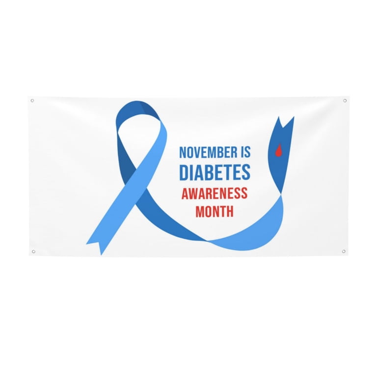 Diabetes Ribbon Diabetes (Type I Juvenile) Awareness Ribbon Custom