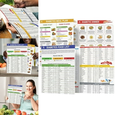 12 Count Diabetes Food List and Meal Planner For Blood Sugar Control ...