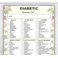 Diabetes Grocery List Poster Diabetes Diet Food Poster Low Sugar Food ...