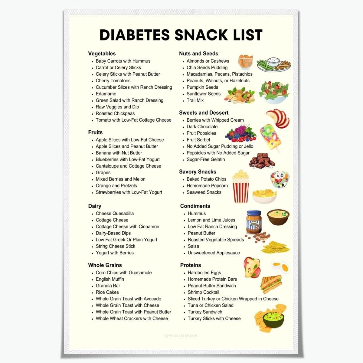 Diabetes Snack Ideas, Diabetic Snacks List Food Diet Chart Meal Plan ...