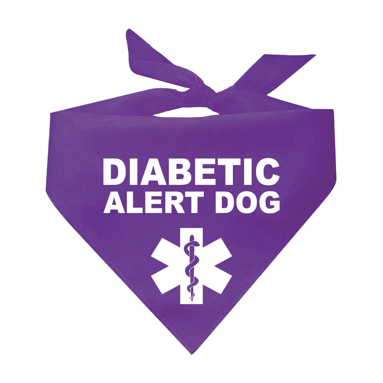 Diabetic Alert Dog Triangle Dog Bandana (Assorted Colors) - Walmart.com
