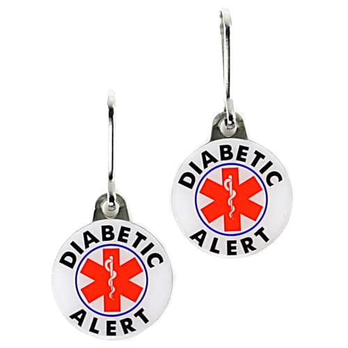 Diabetic Alert Tags. Double Sided. All-Metal. (2 Piece Set.) - Walmart.com