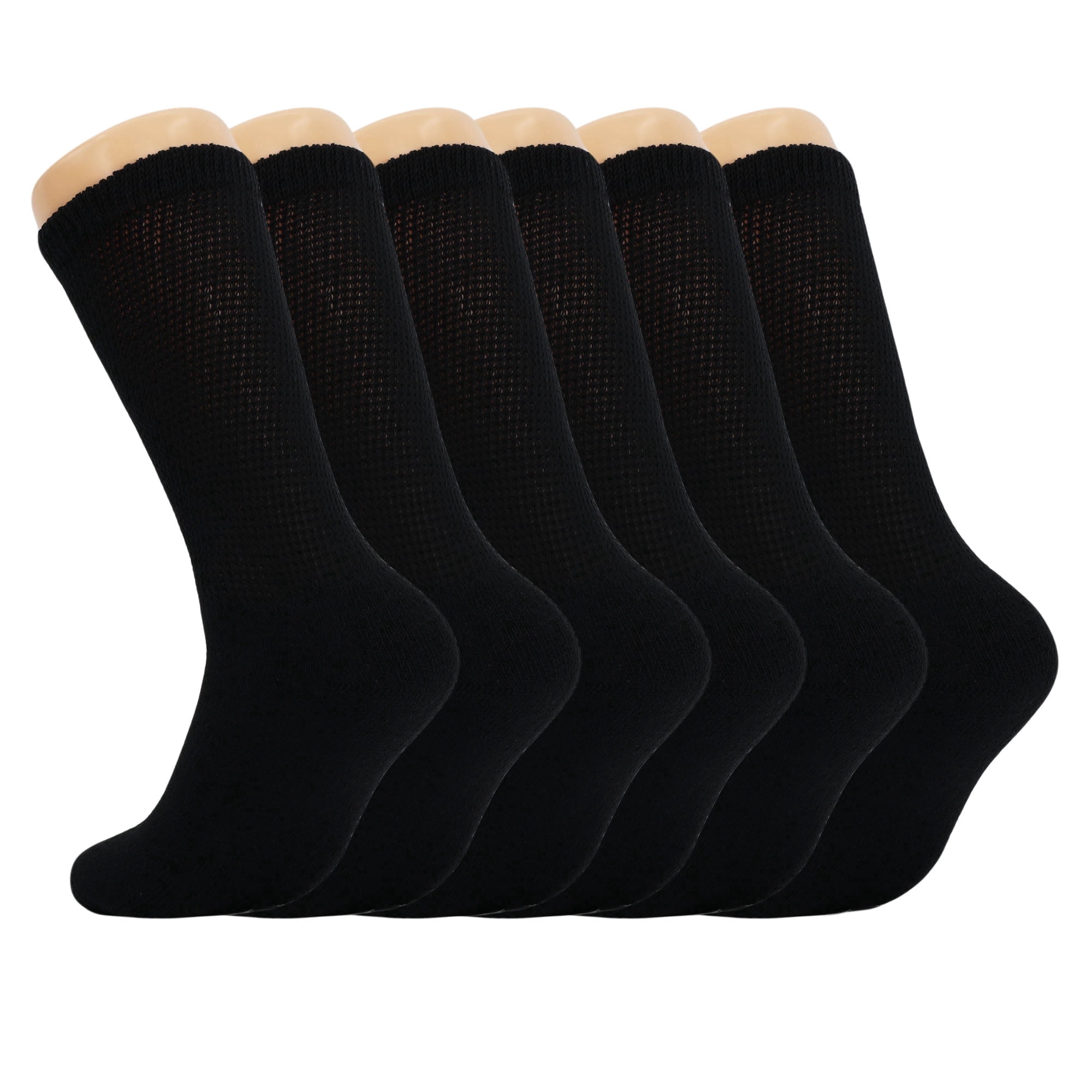 Diabetic Crew Socks for Men and Women, Non Binding Top, Cushioned Sole ...