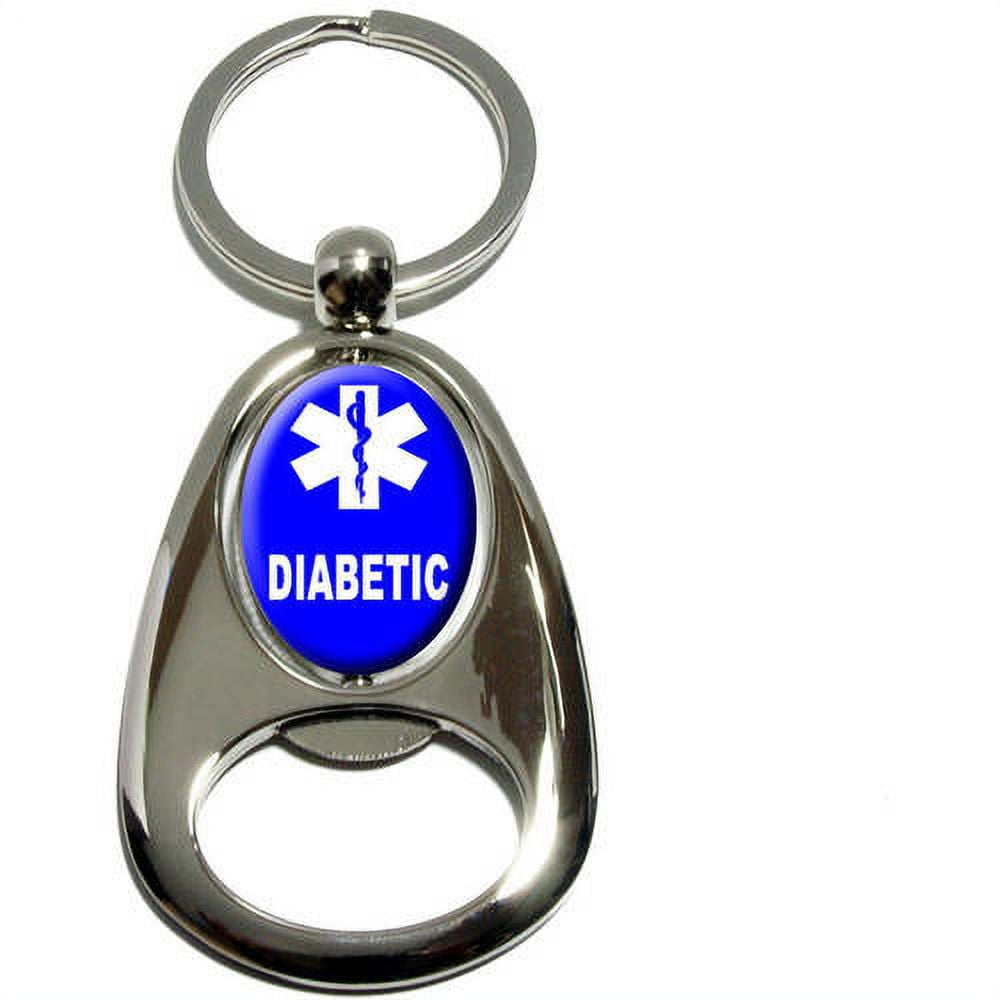 Diabetic, Medical Emergency, Star of Life, Chrome Plated Metal Spinning ...