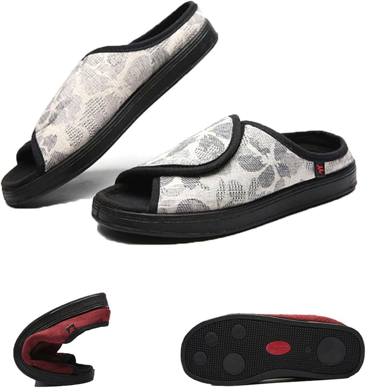 Diabetic Shoes for Women Adjustable Widened for Swollen Wide and Fat ...