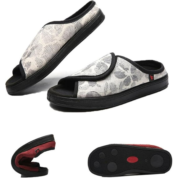 Diabetic Shoes for Women Adjustable Widened for Swollen Wide and Fat ...