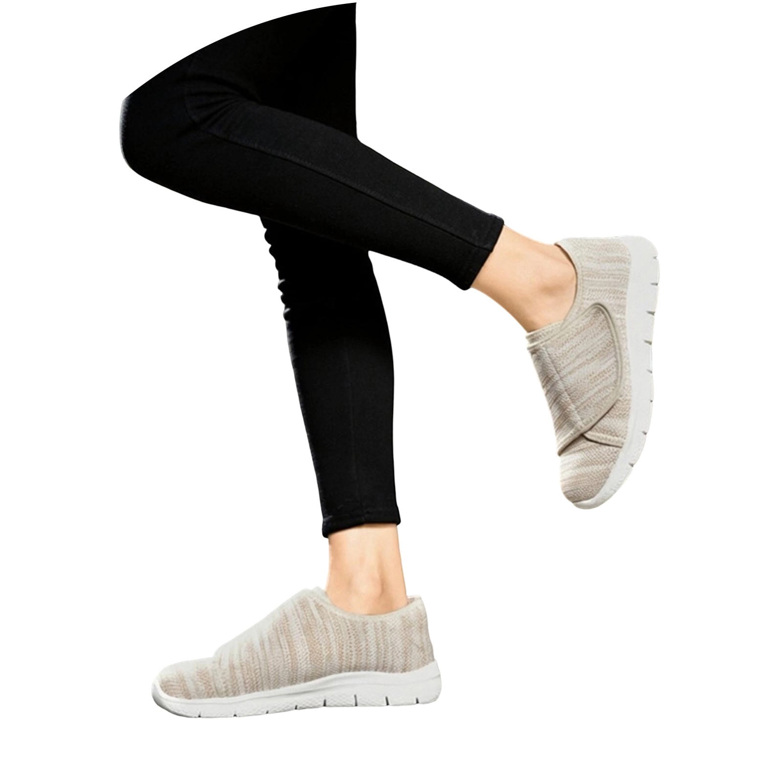 Diabetic Shoes for Women Wide Width Slip-on Walking Shoes for Swollen ...