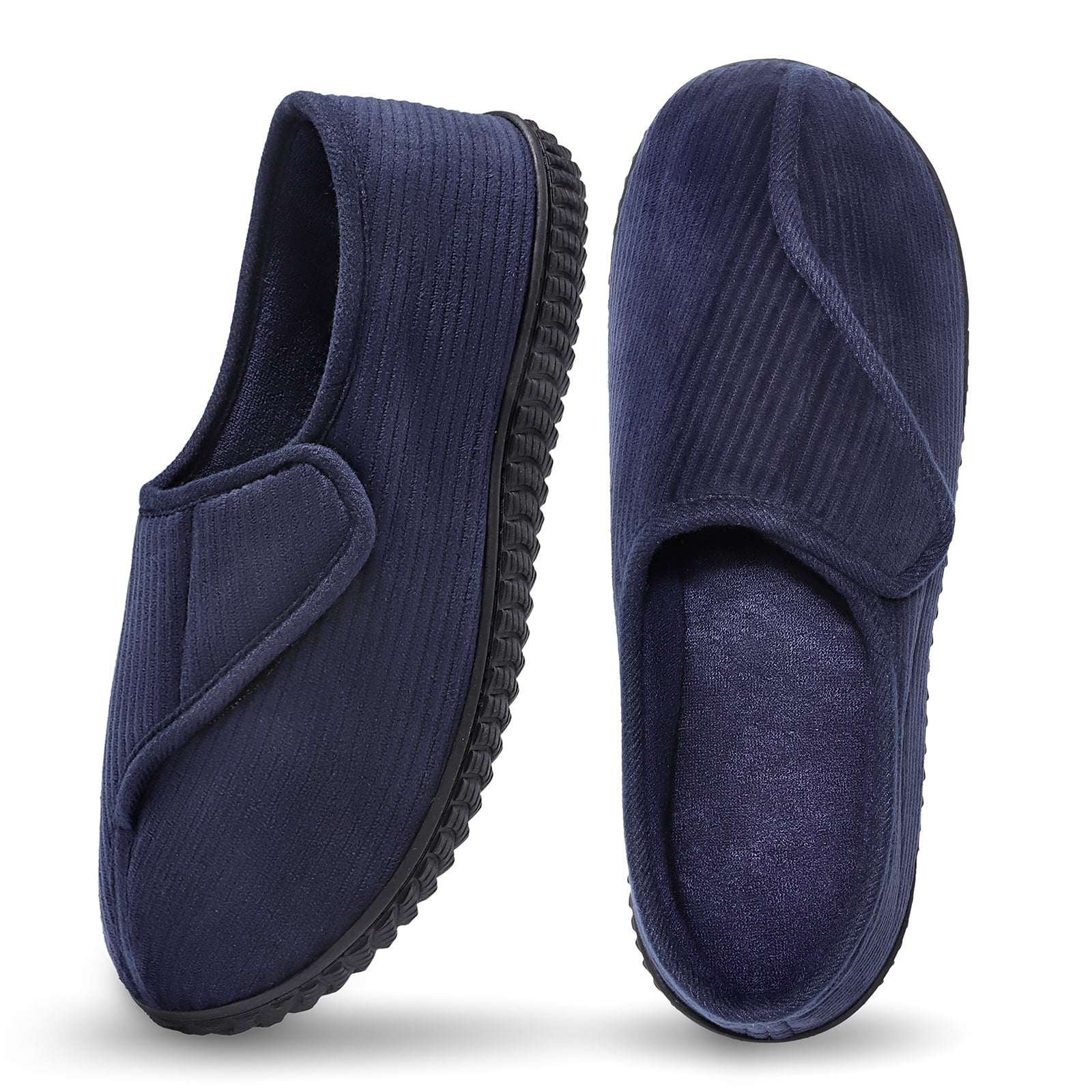 GitUp Diabetic Slippers Shoes for Men, Adjustable Closure, Memory Foam ...