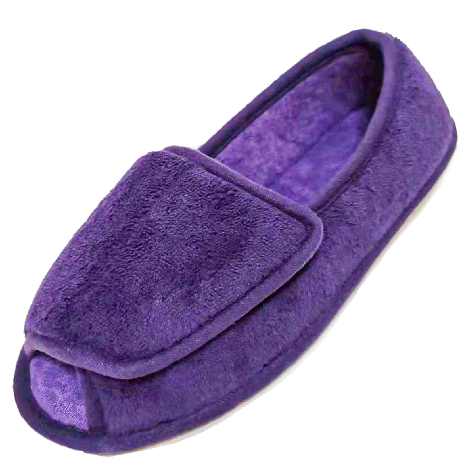 Diabetic Slippers for Women Memory Foam Arthritis Edema Adjustable Open ...