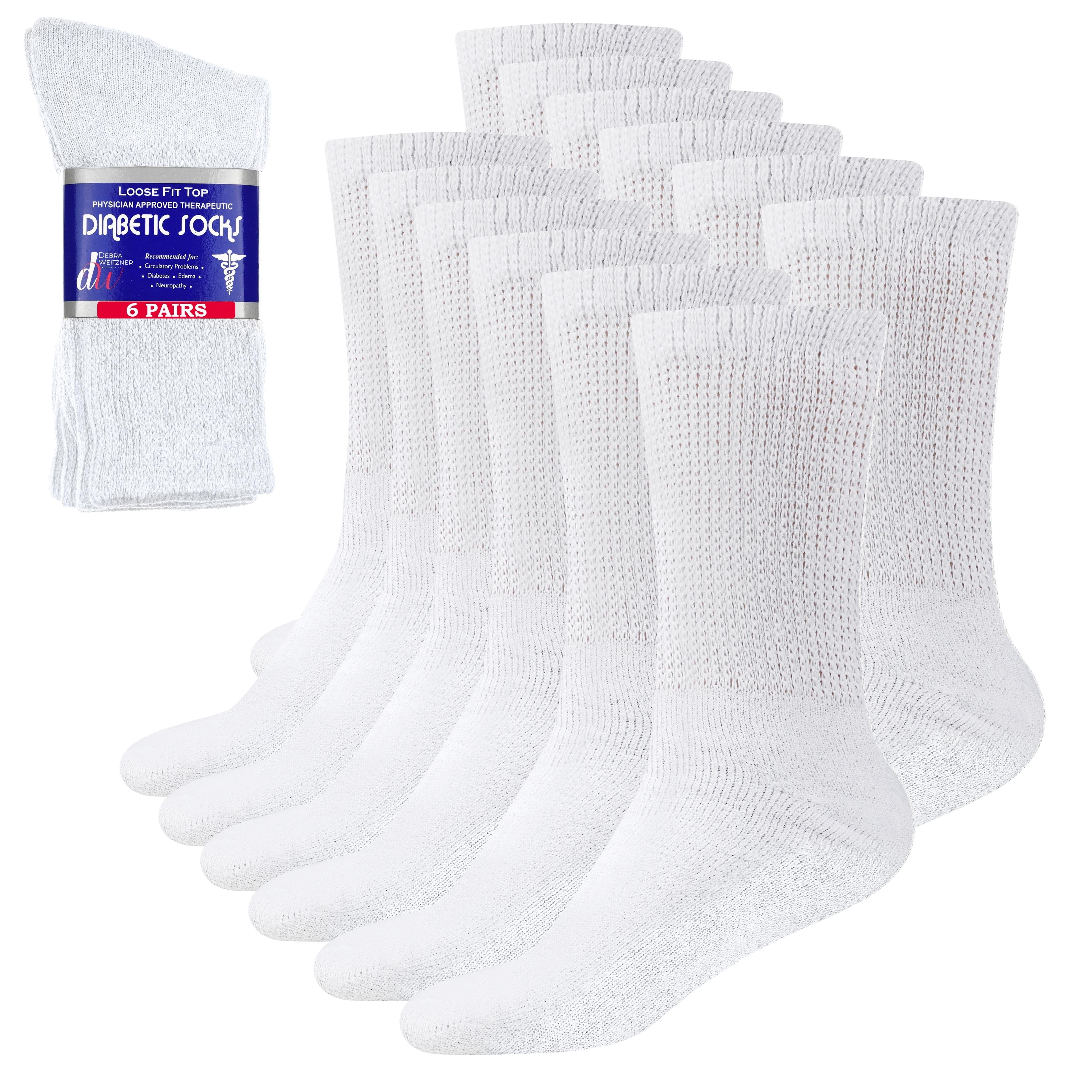 Debra Weitzner Seamless Diabetic Socks for Men and Women, Non-Binding ...