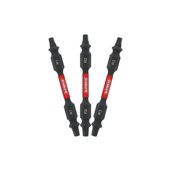 Diablo 2-1/2 In. Double-Ended Square Screwdriver Bit Set, Bulk - Single ...