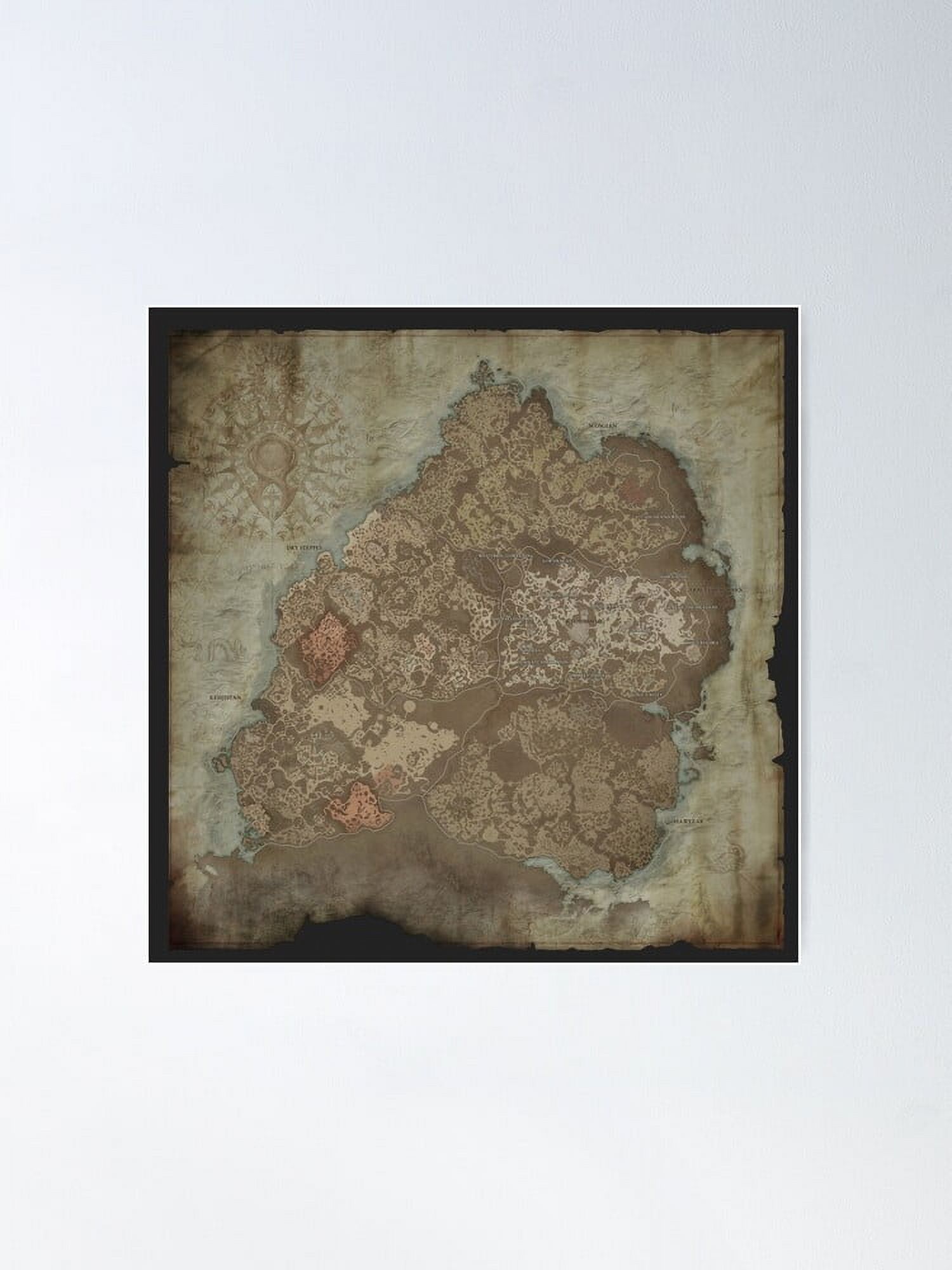 Diablo 4 Full Map (with high resolution) Poster - Walmart.com