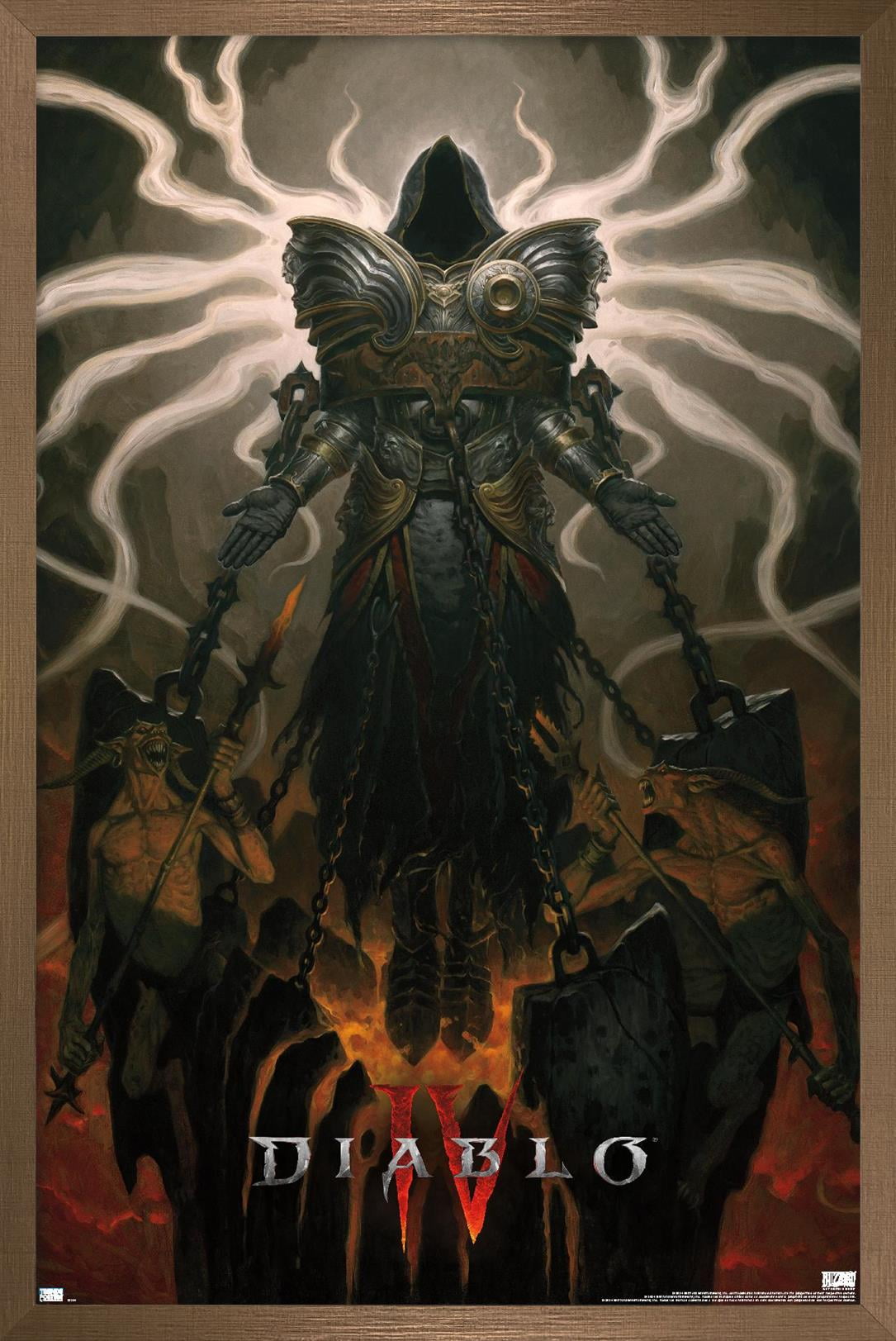 Diablo 4 - Inarius Key Art Wall Poster, 14.725" x 22.375" Framed ...