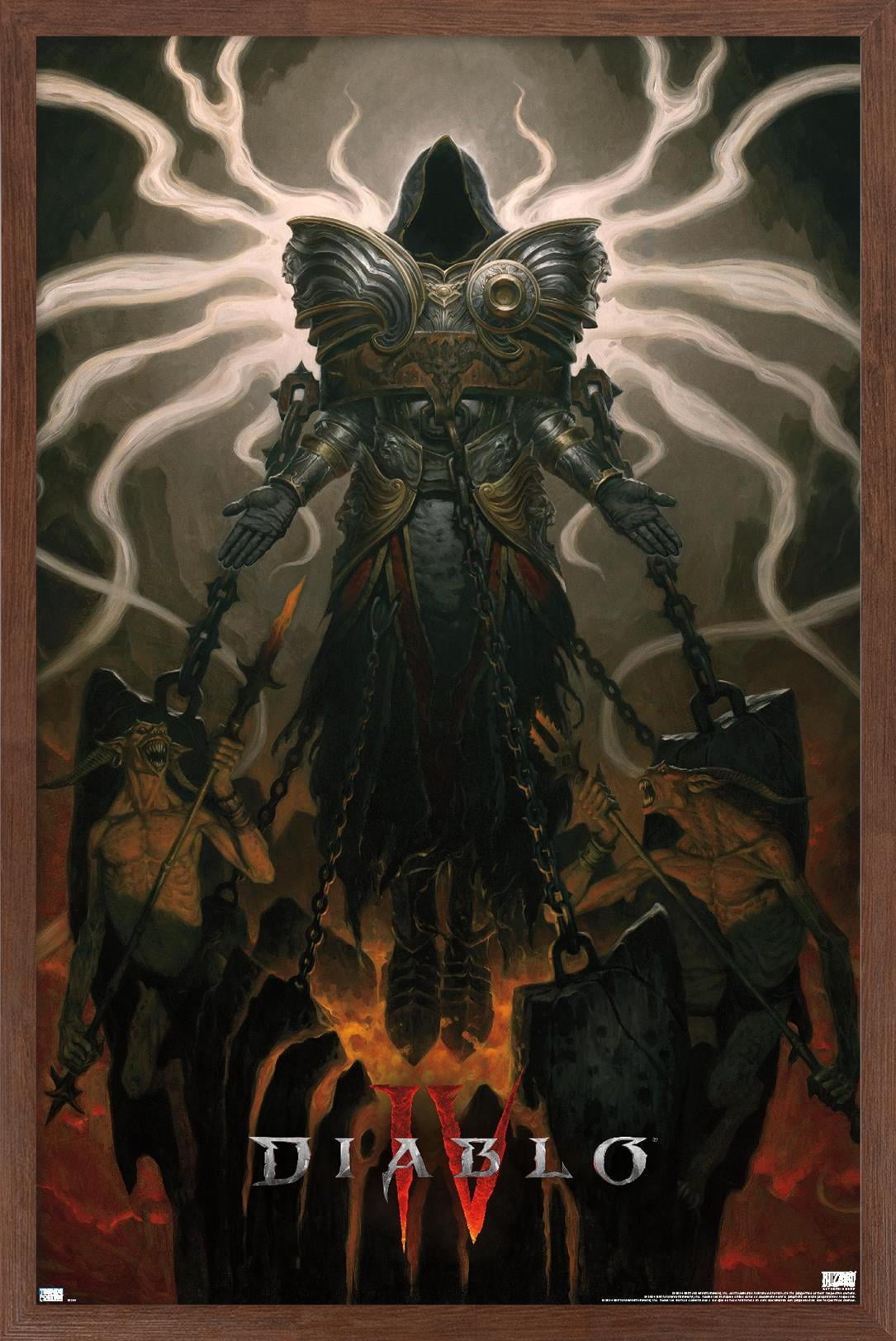 Diablo 4 - Inarius Key Art Wall Poster, 14.725" x 22.375" Framed ...