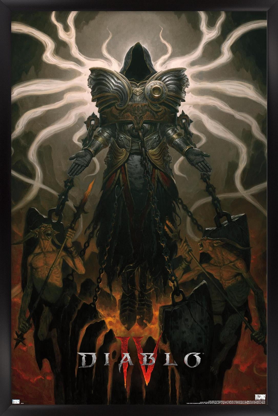 Diablo 4 - Inarius Key Art Wall Poster, 22.375" x 34" Framed - Walmart.com