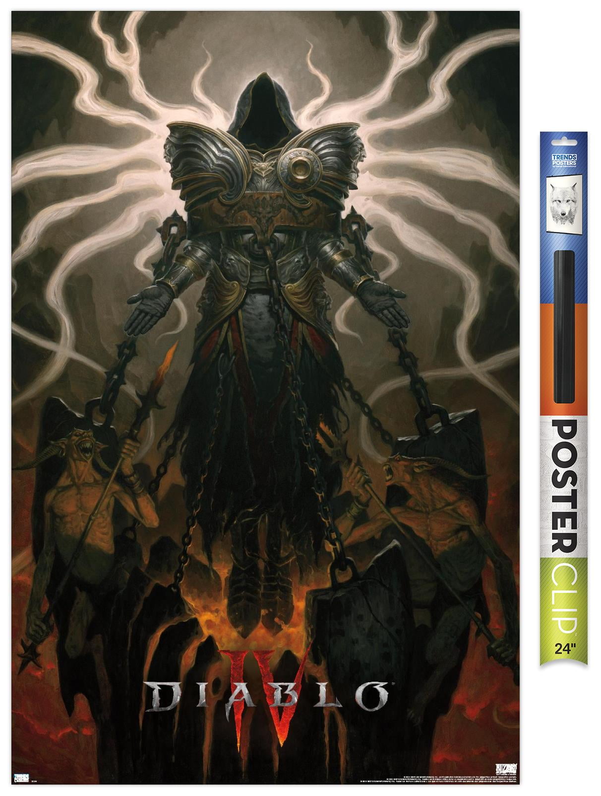 Diablo 4 - Inarius Key Art Wall Poster, 22.375" x 34" - Walmart.com