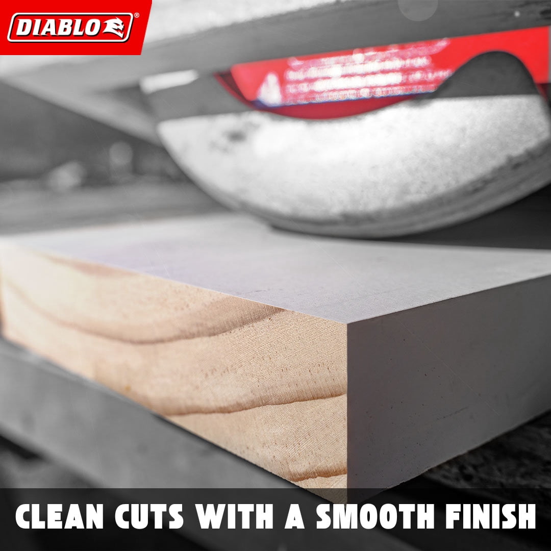 Diablo 60-Teeth Ultra Finish Carbide Saw Blade for Crosscutting Oak and ...