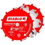 Diablo 8 in. Dia. X 5/8 in. Carbide Stacked Dado Saw Blade Set 12 Teeth ...