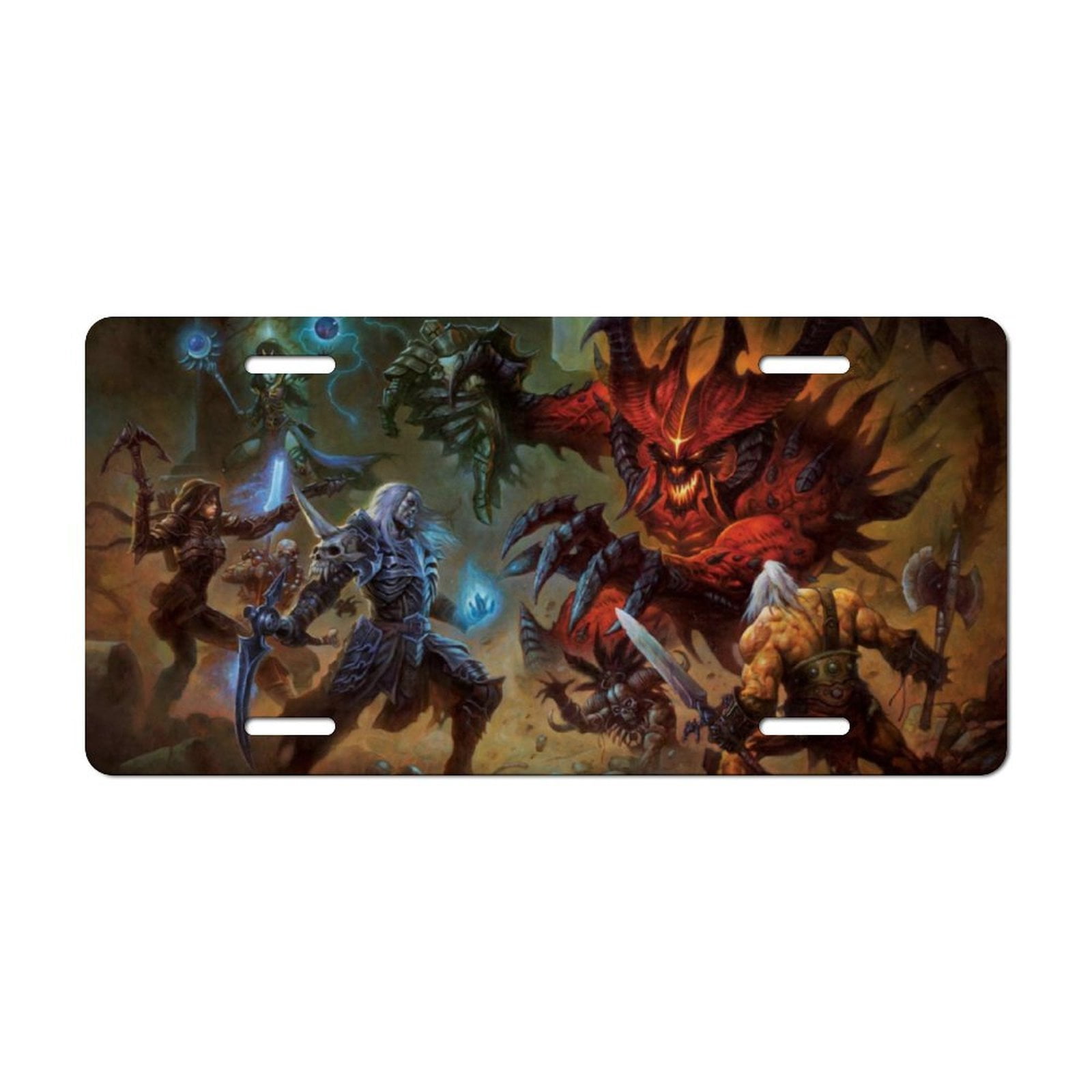 Diablo Battle License Plate Cover Aluminum For Various Car Truck Models ...